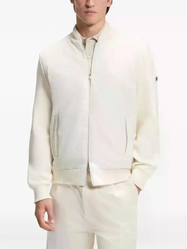 BOSS Cotton-knit Hybrid Bomber Jacket