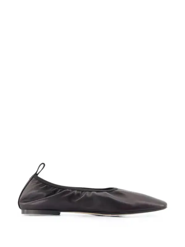 AeydĒ Dex Leather Ballet Flats - Black
