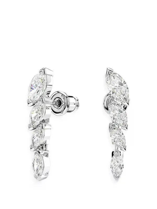 SWAROVSKI Marquise-cut Drop Earrings - Silver