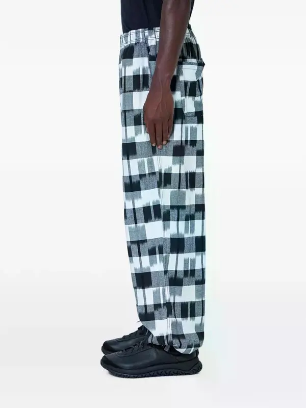 NOMARHYTHM Checked Cotton Trousers