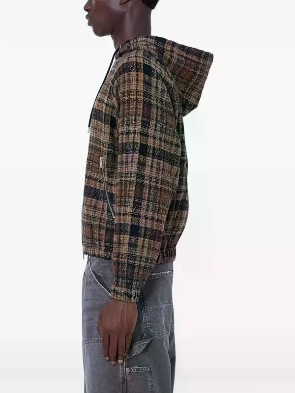 BOTT Checked Zip-up Hoodie