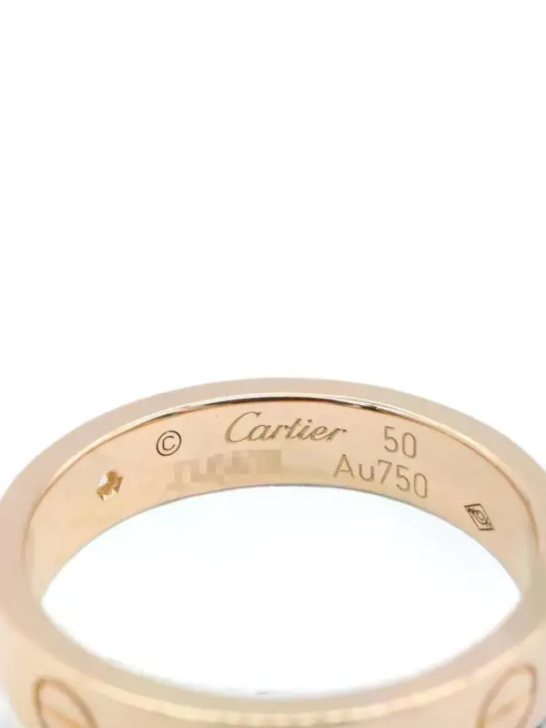 Cartier 18k Rose Gold Diamond Love Ring