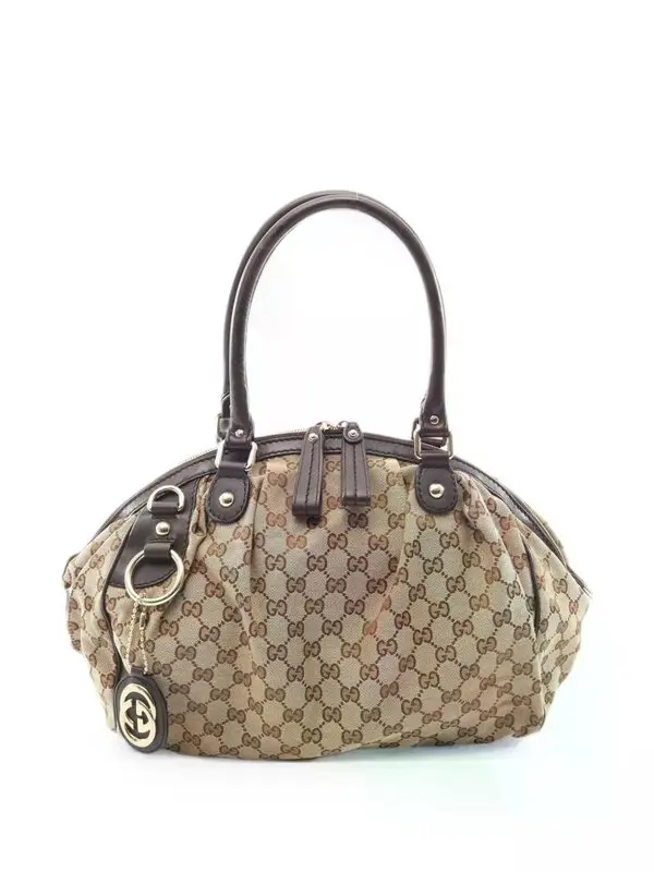 Gucci 2000s Sukey Gg Canvas Handbag