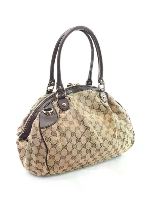 Gucci 2000s Sukey Gg Canvas Handbag