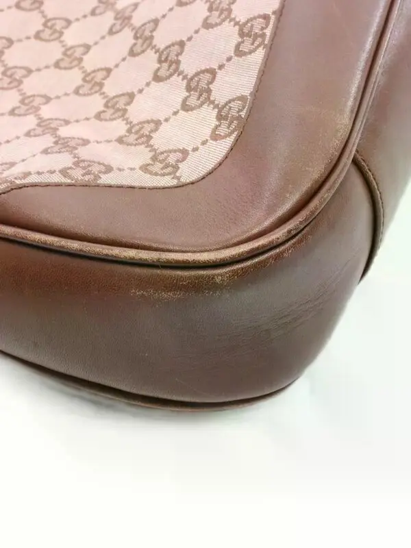 Gucci 2000s Bamboo Gg Supreme Tote Bag