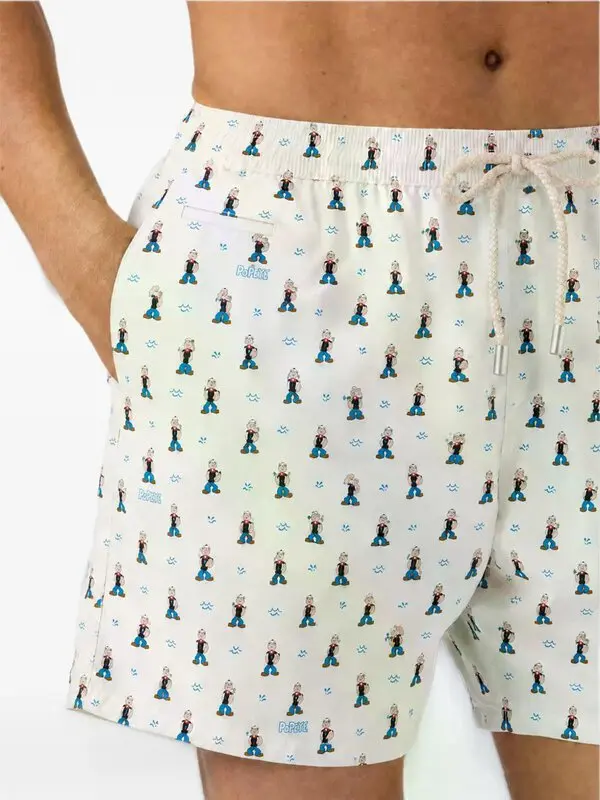 MC2 SAINT BARTH Lighting Crab-print Drawstring Swim Shorts