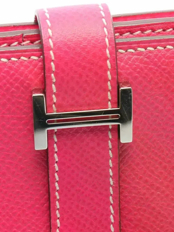 Hermès 2010s Bearn Soufflé Wallet - Pink