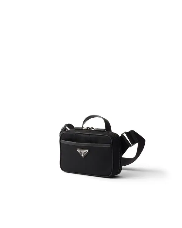 Prada Re-nylon And Saffiano Leather Shoulder Bag