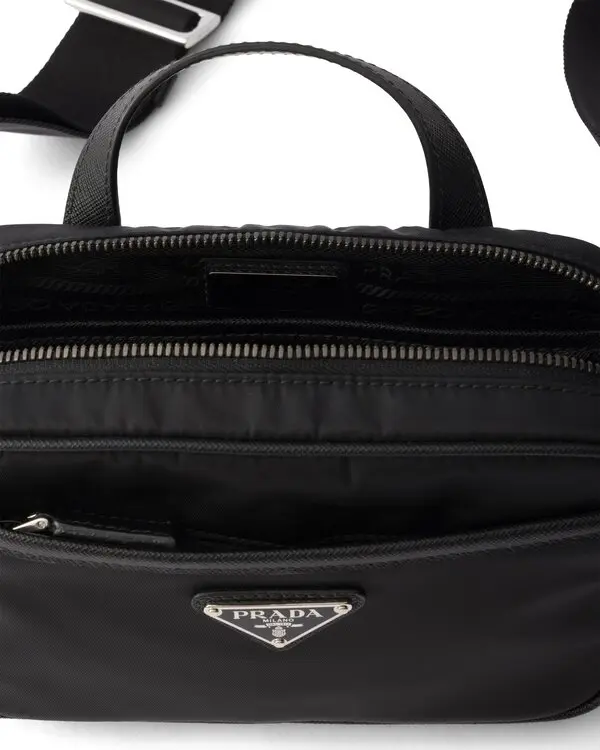 Prada Re-nylon And Saffiano Leather Shoulder Bag