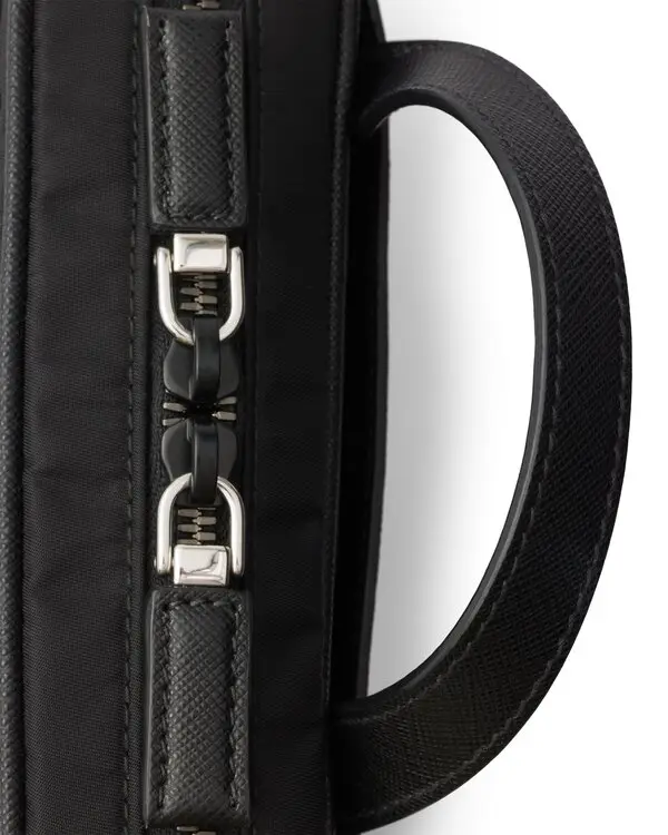 Prada Re-nylon And Saffiano Leather Shoulder Bag
