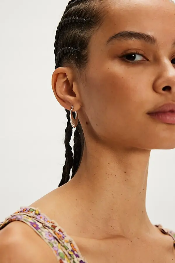 Free People Everyday Hoops - Silver