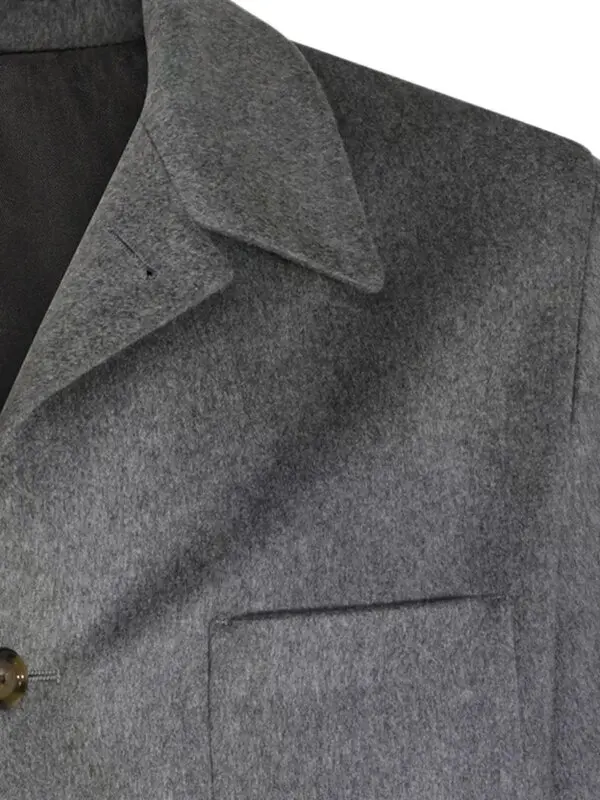 LARDINI Patch-pocket Cashmere Jacket - Grey