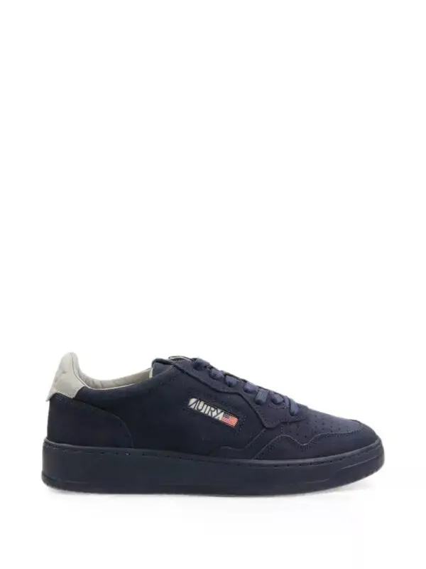 AUTRY Medalist Low Perforated Panelled Sneakers - Blue
