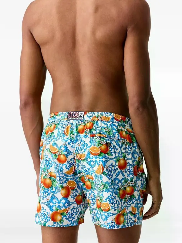 MC2 SAINT BARTH Graphic-print Drawstring Swim Shorts