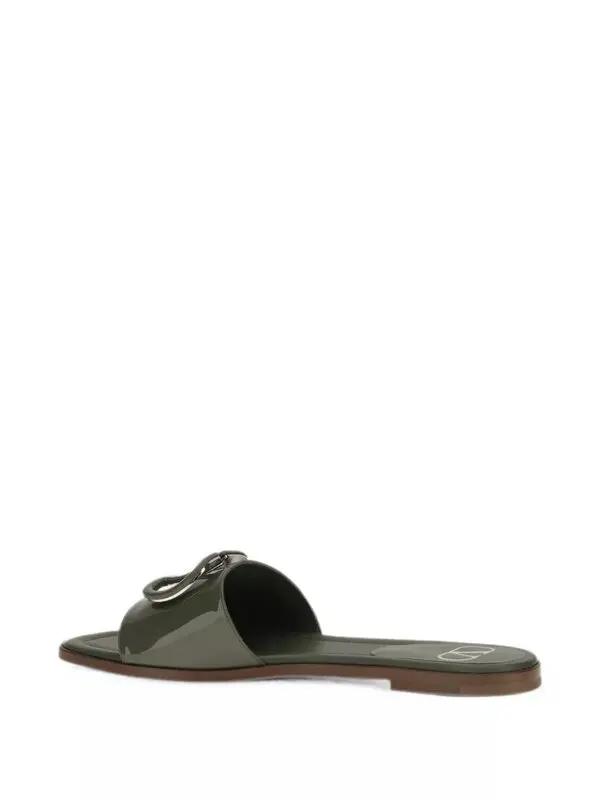 Valentino Garavani Vlogo Signature Patent-leather Sandals
