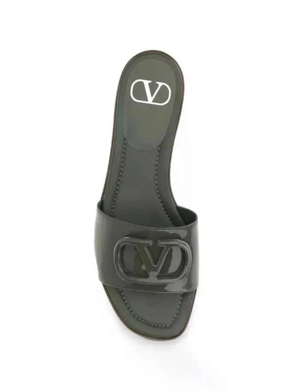 Valentino Garavani Vlogo Signature Patent-leather Sandals