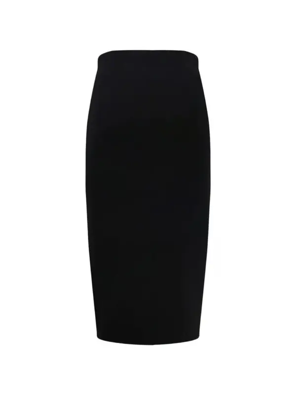 Elisabetta Franchi Midi Two-way-zip Skirt - Black
