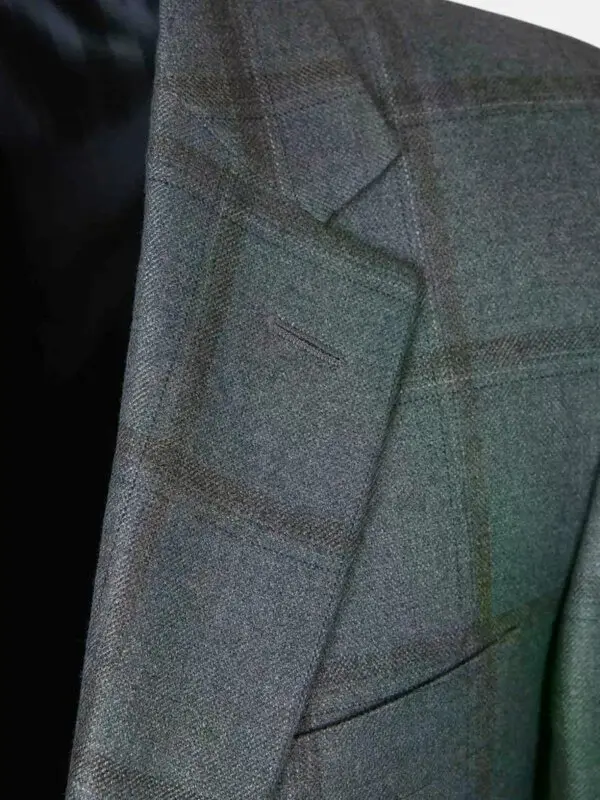 Canali Check-pattern Single-breasted Blazer