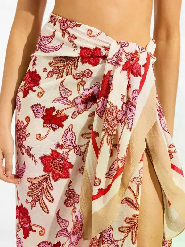 Seafolly Floral-print Sarong - Neutrals