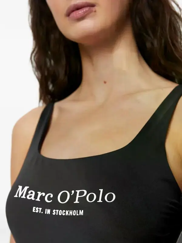 Marc O'polo Logo-print Scoop-neck Swimsuit