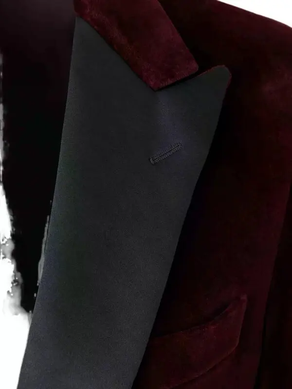 Canali Velvet Peak-lapel Singel-breasted Blazer