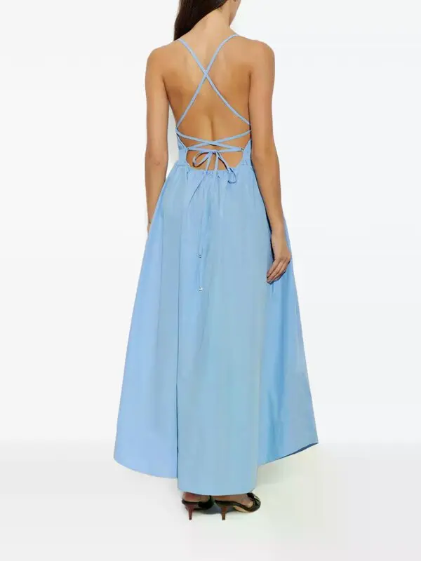 GANNI Square-neck Maxi Dress