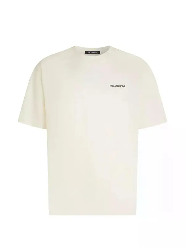 Karl Lagerfeld Rue St-guillaume Relaxed T-shirt - Neutrals