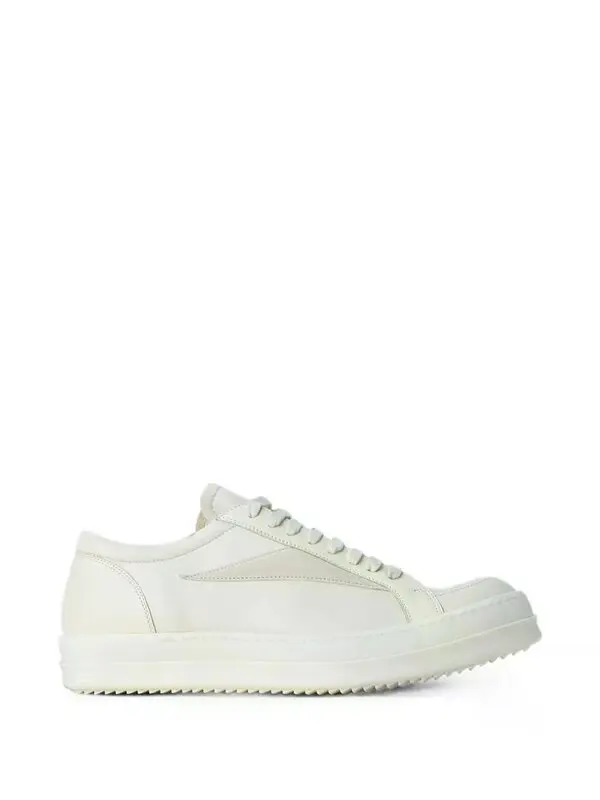 Rick Owens Retro Lace-up Leather Sneakers - Neutrals