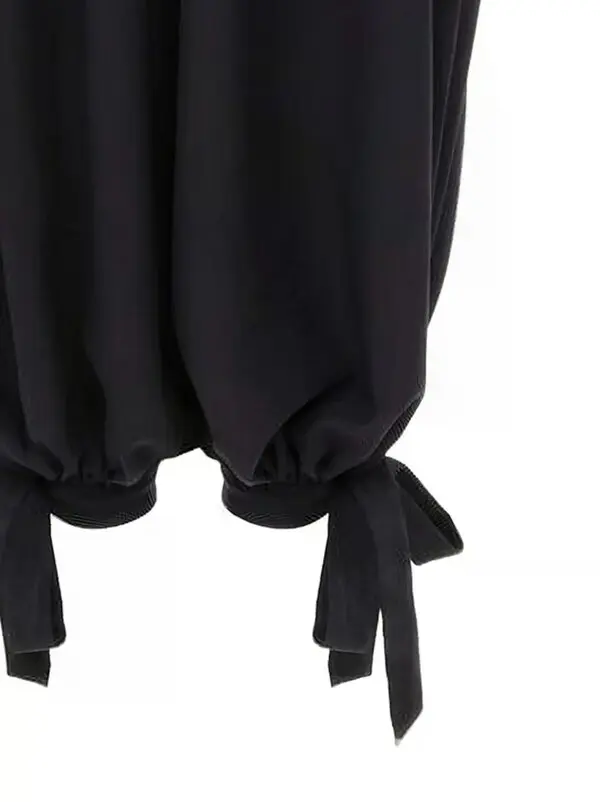 Chloé Bow-detail Pleated Trousers - Black