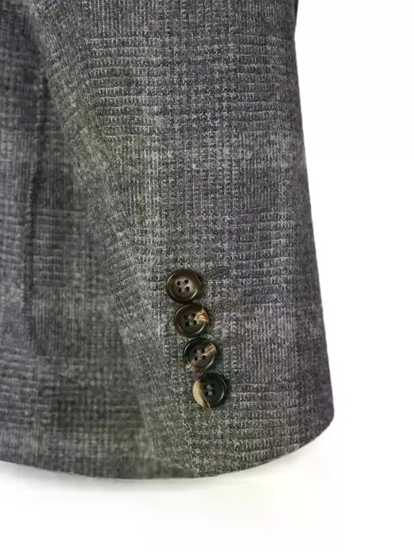 Canali Check-pattern Single-breasted Blazer