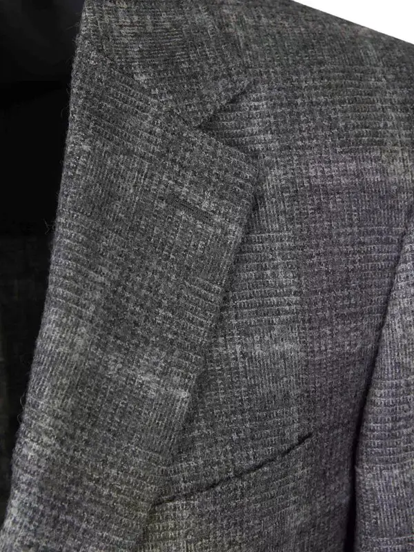 Canali Check-pattern Single-breasted Blazer