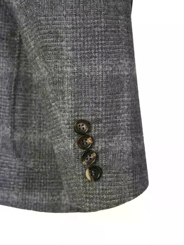 Canali Check-pattern Single-breasted Blazer