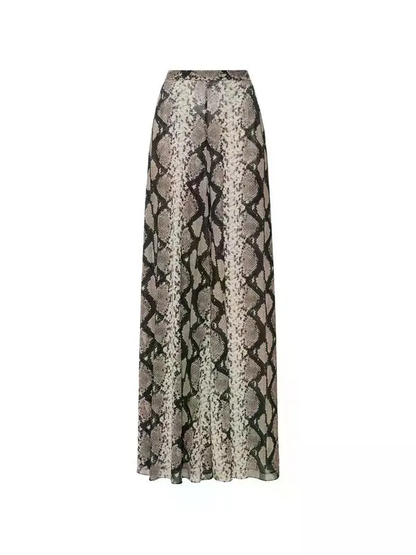 Lapointe Python-print Mesh Trousers