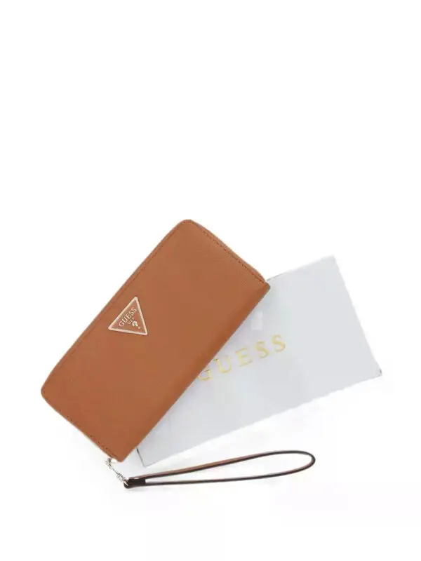 Guess Logo-plaque Wristlet Wallet