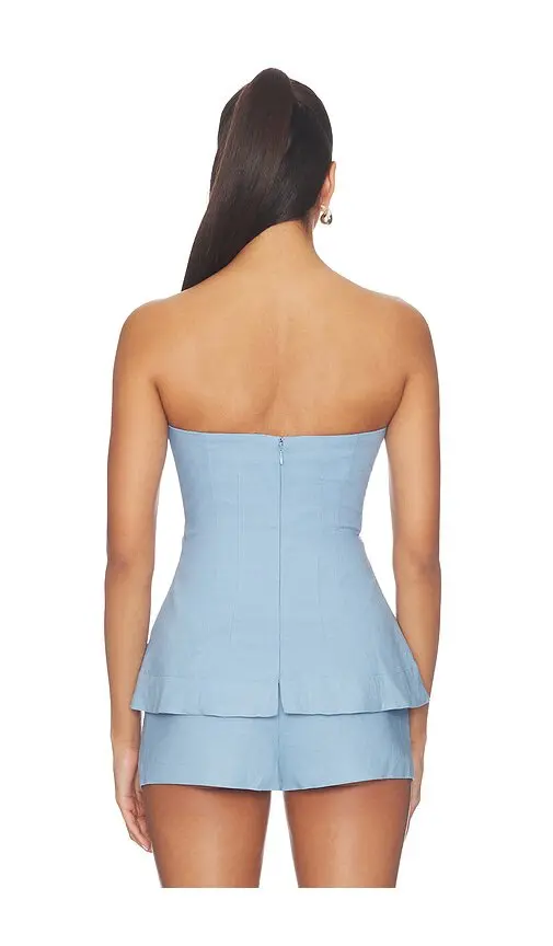 LOVERS AND FRIENDS Aviana Strapless Peplum Top