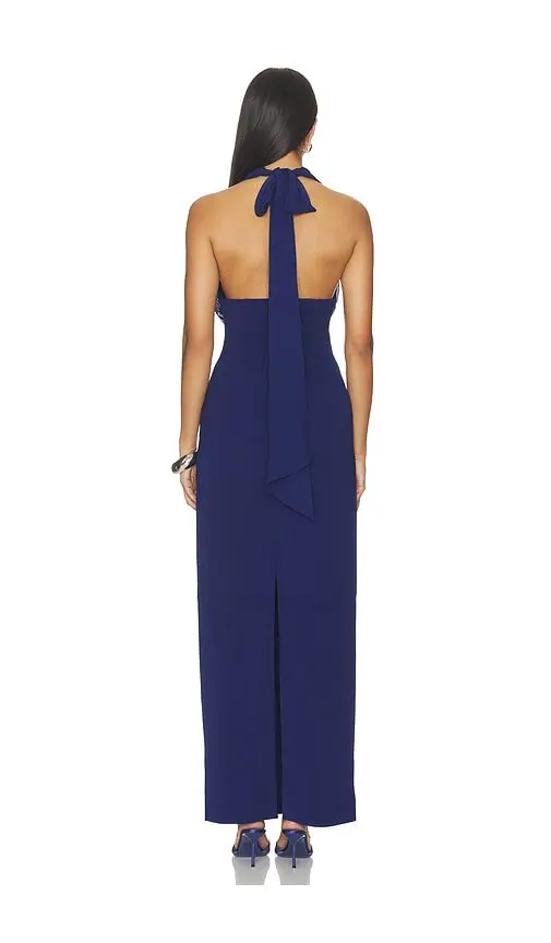 Misha Collection Capezza Silk Dress - Blue