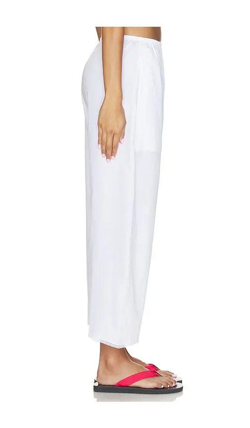 LESET Yoko Lace Crop Pant In . Also