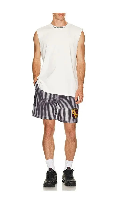 PLEASURES Marble Active Shorts In . Also