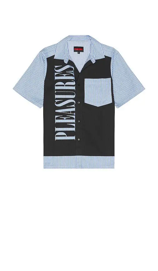 PLEASURES Onyx Button Up Shirt In . Also