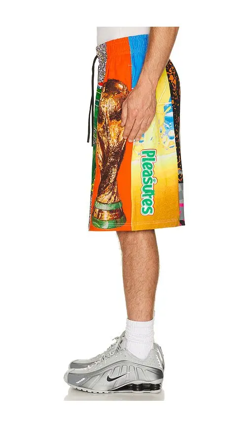 PLEASURES World Cup Wide Shorts In . Also