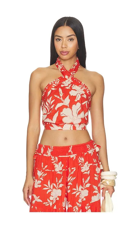 Poupette St Barth Suma Top In . Also - Orange