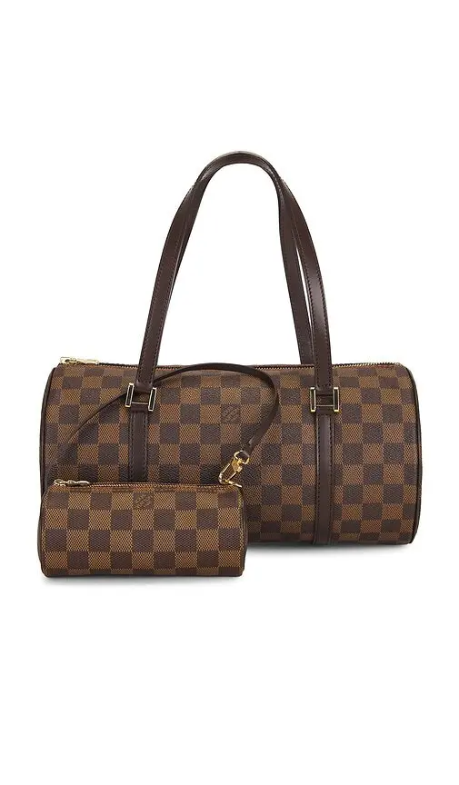 FWRD RENEW Louis Vuitton Damier Ebene Papillon 30 Handbag & Mini Set - Brown