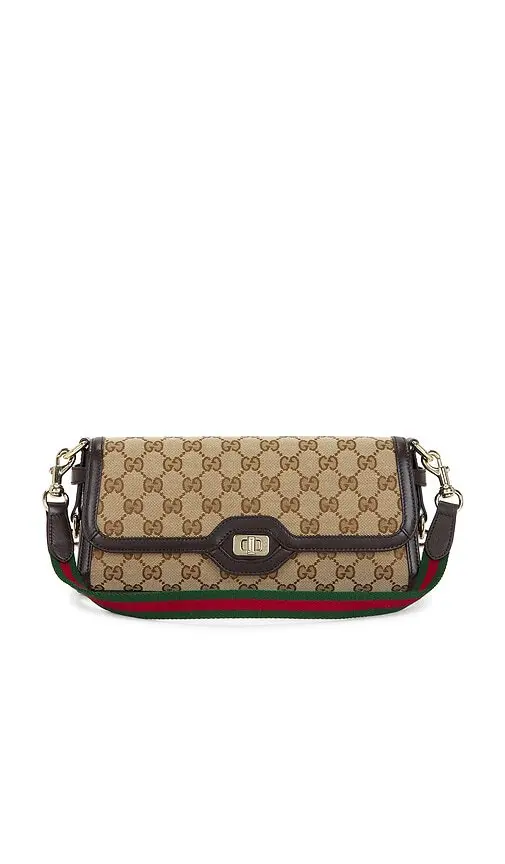 FWRD RENEW Gucci Luce Shoulder Bag - Beige