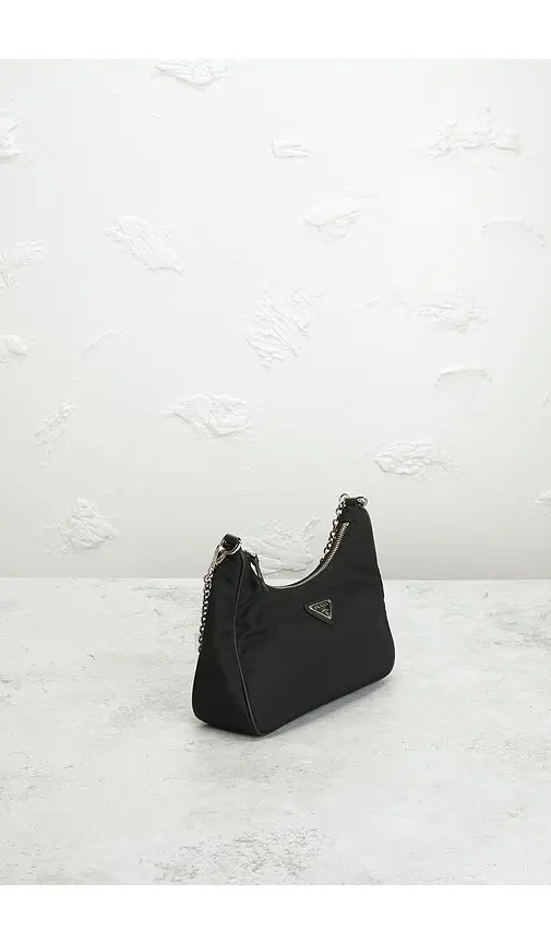 FWRD RENEW Prada Re-edition 2005 Re-nylon Shoulder Bag - Black