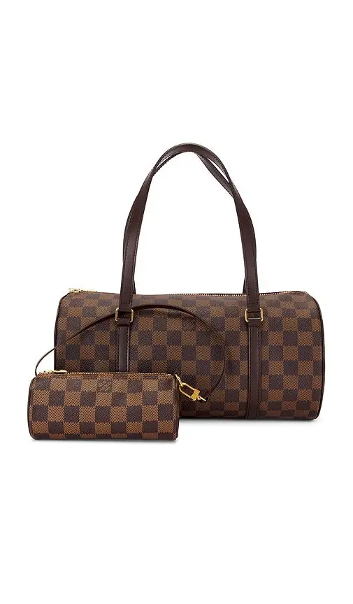FWRD RENEW Louis Vuitton Damier Ebene Papillon 30 Handbag & Mini Set - Brown