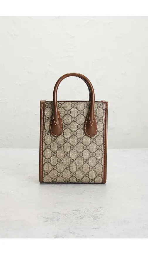 FWRD RENEW Gucci Retro Interlocking G Mini Tote Bag