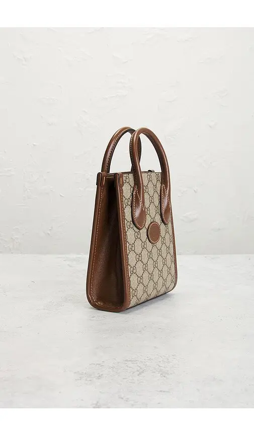 FWRD RENEW Gucci Retro Interlocking G Mini Tote Bag