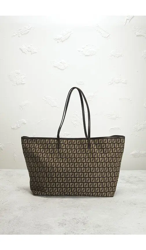 FWRD RENEW Fendi Zucca Roll Tote Bag