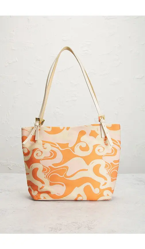 FWRD RENEW Fendi Psychedelic Canvas Tote Bag