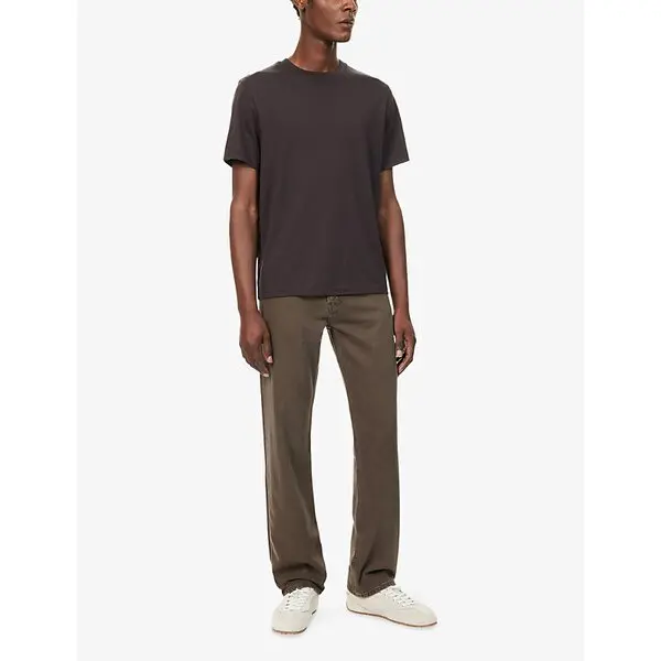 FRAME Relaxed Straight-leg Cotton-blend Jeans